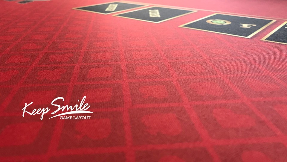 Customized Professional Casino Quality 4'×4' Game Table Cloth Felt Game ...
