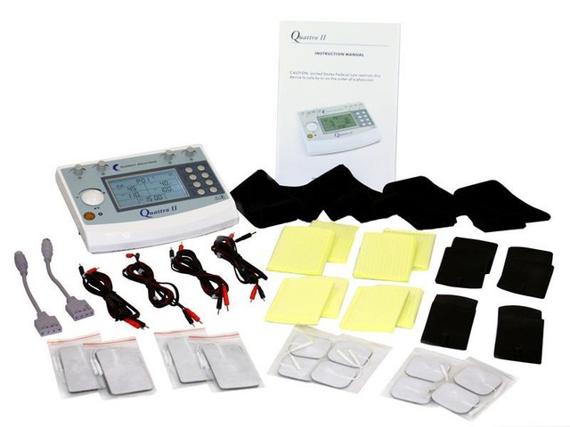 Quattro 2.5 Profesional ELECTROESTIMULADOR 4 CANALES Device TENS EMS ...