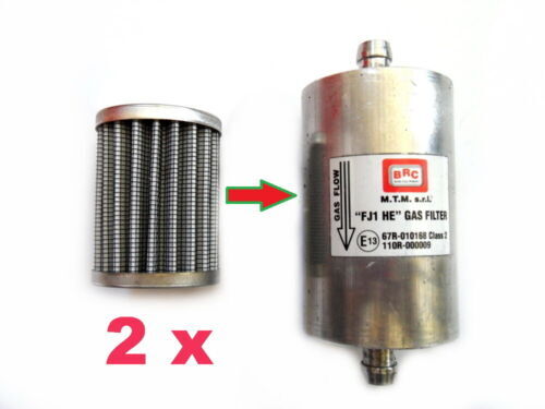 2 X BRC Polyester Filter Cartridge Gas Phase PROPANE DUAL FUEL LPG NEW ...