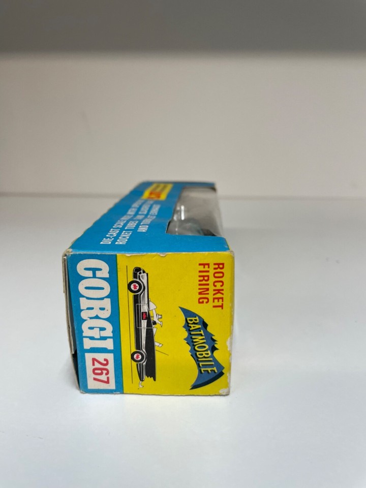 RARE All Original Corgi 267 BATMOBILE RED Wheels mint in box absolutely ...