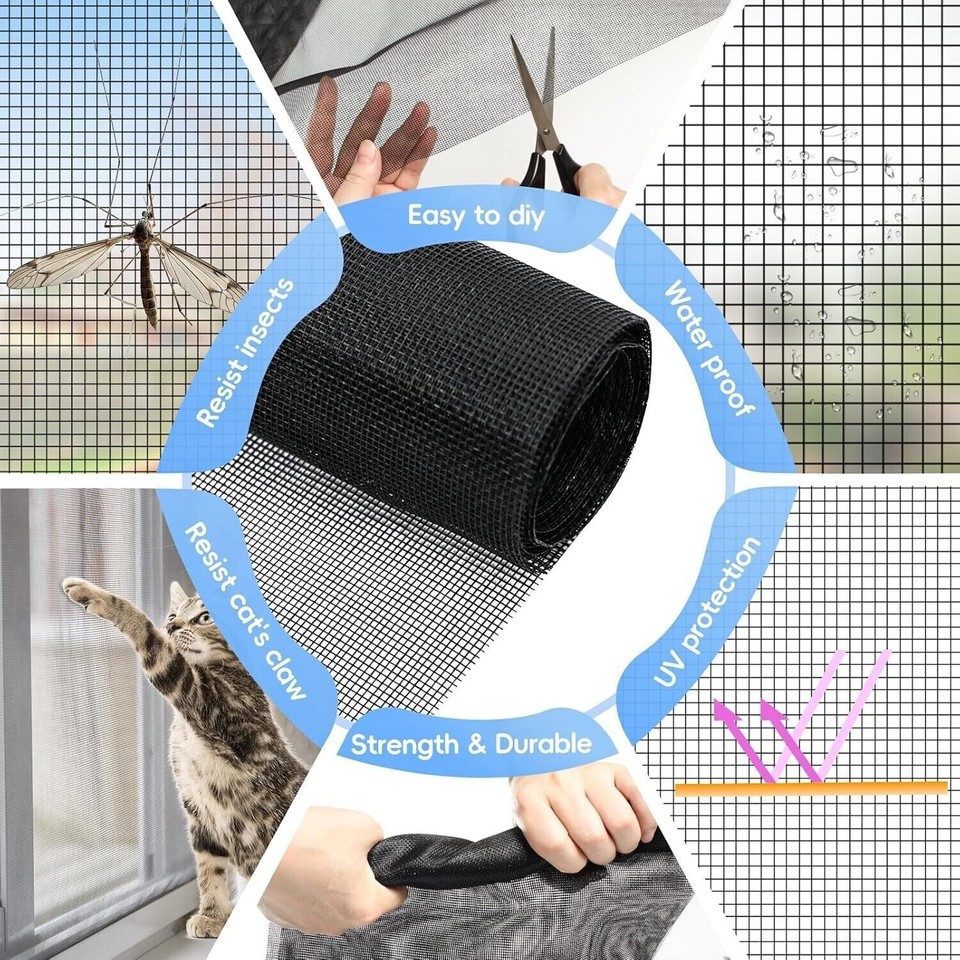 48"x102" Windows Screen Mesh,Fiberglass Window Screen Mesh,Screen Door ...