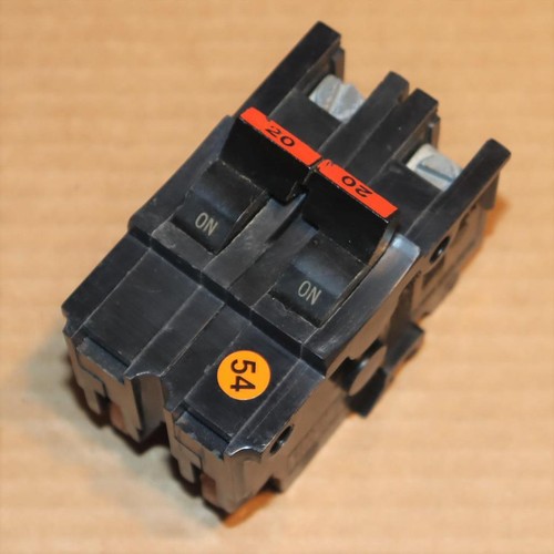 One FPE NA220 2 Pole 20 Amp Plug In Full Size Breaker #54 635909330400 ...