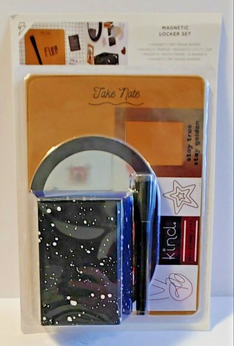 5ct Locker Decor Set Black & Gold - Paper Riot Co - New | eBay