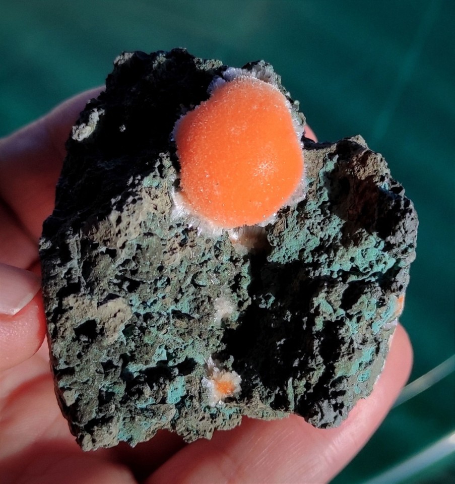 Stunning Orange Thomsonite kidney-shaped ball from India!!! | eBay