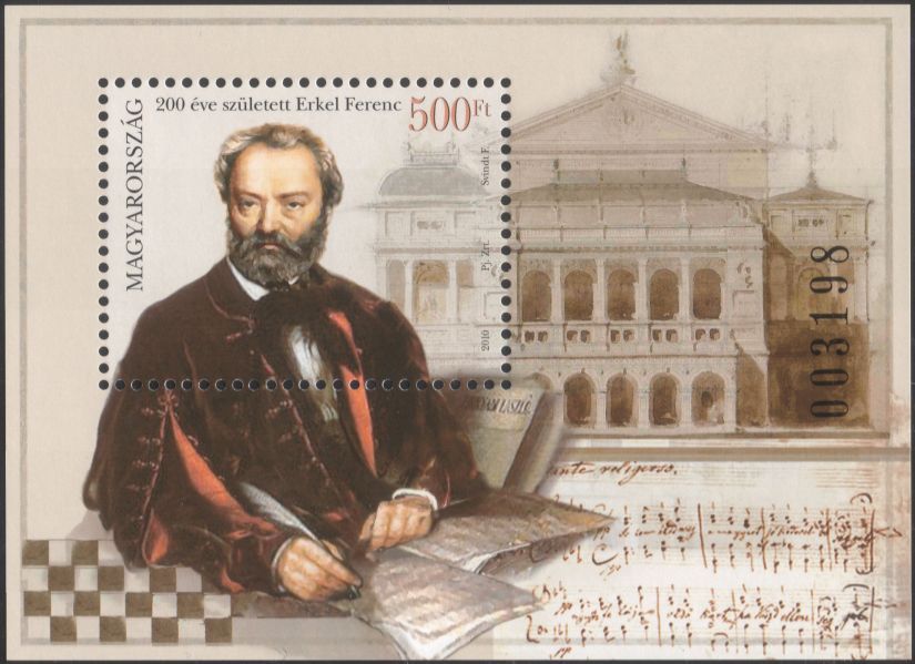 Hungary 2010 Ferenc Erkel/Composer/Music/People/Arts/Entertainment 1v m ...