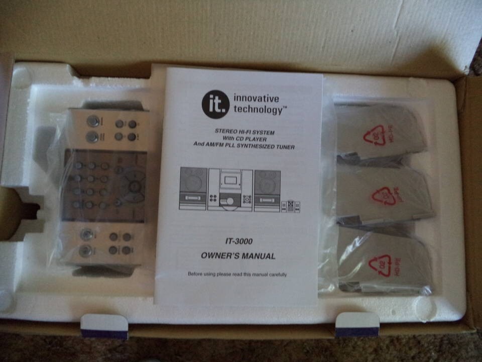 Innovative Technology IT-3000 Receiver CD Player AM/FM Radio, Speakers ...