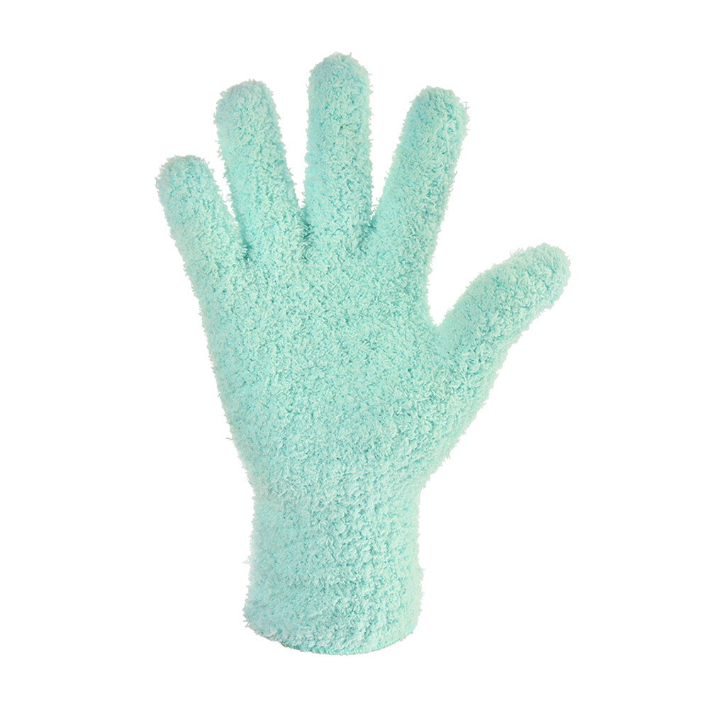 Fleece Car Windows Microfiber Dusting Cleaning Removal Glove Housework ...