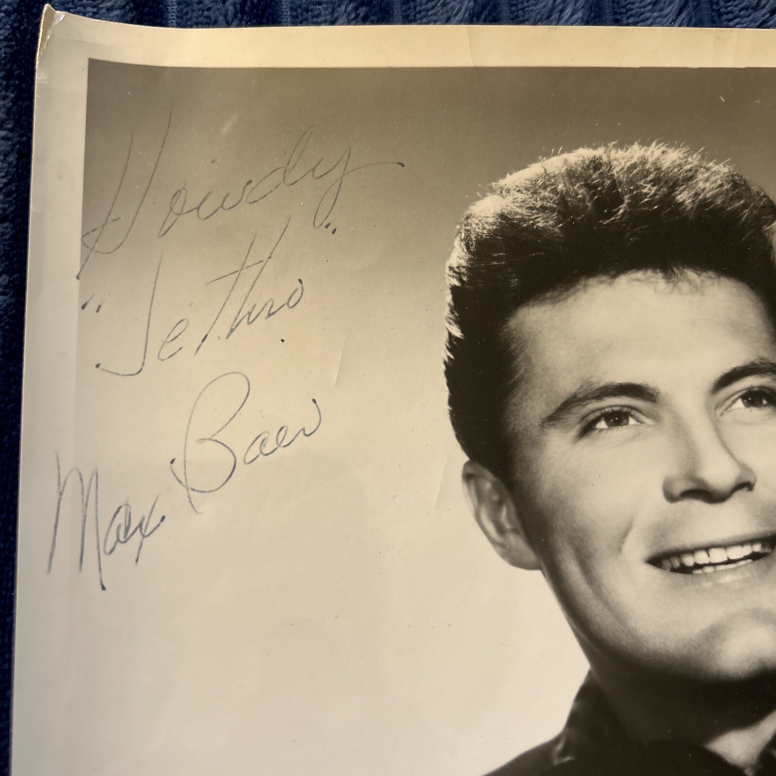 Max Baer JETHRO The Beverly Hillbillies Original Autographed black ...