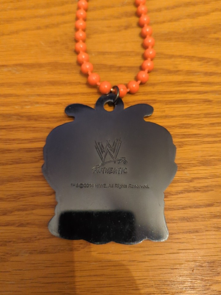 WWE Usos ~ Pendant Necklace ~WRESTLING Orange Metal Beads "Yeet" "No ...