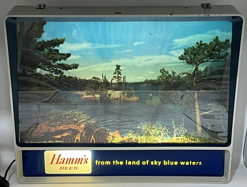 1956 Vintage Hamm’s TV Ripple Motion Moving Water Lighted Beer Sign | eBay