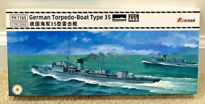 1/700 German WWII Torpedo Boat Type 35 (Elbing Class) * Flyhawk FH1165 ...