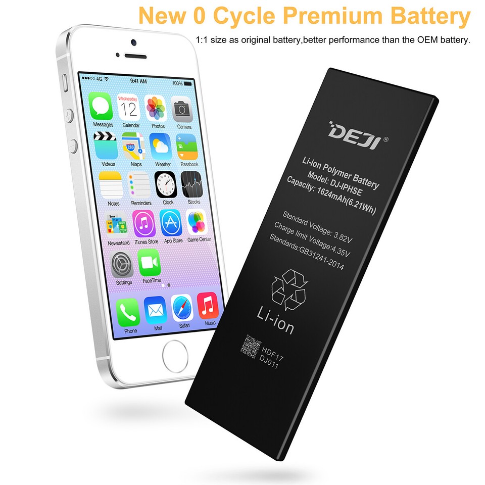 OEM Apple Replacement Internal Battery for iPhone X 5 6 6s 7 8 Plus SE ...