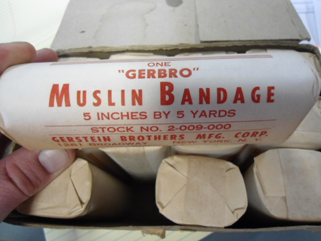 WWII U.S. Army Muslin Bandage (Gerbro) 5 inches x 5 yards | eBay