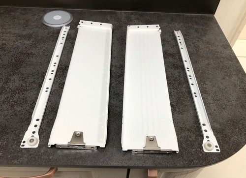 Kitchen Metal Drawer Box Sides / Roller Runners "Limited Quantity ...