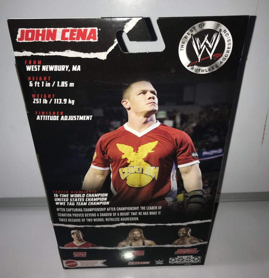 WWE Elite John Cena Ruthless Aggression Series 3 Mattel 6" Figure ...