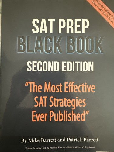 SAT Prep Black Book Second Edition Paperback | eBay