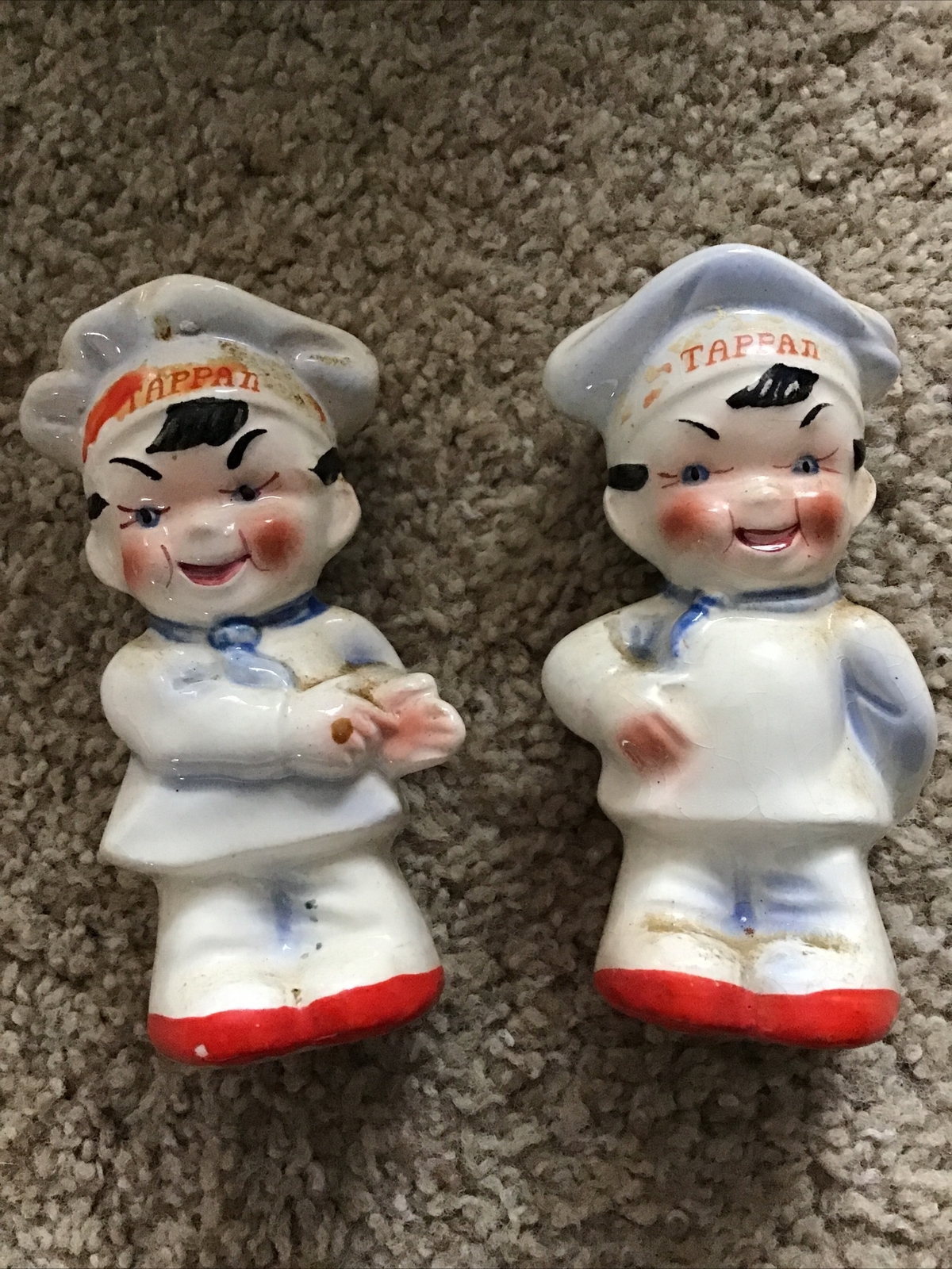 Vintage 1950’s Tappan Chef Advertising Salt And Pepper Shaker Set Japan ...