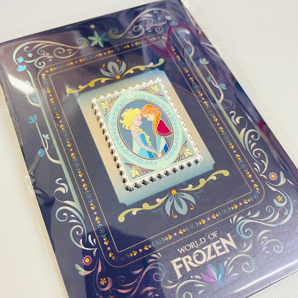 Disney HKDL Hong Kong 2023 Frozen Stamp Postcard Elsa Anna Disney Pin ...