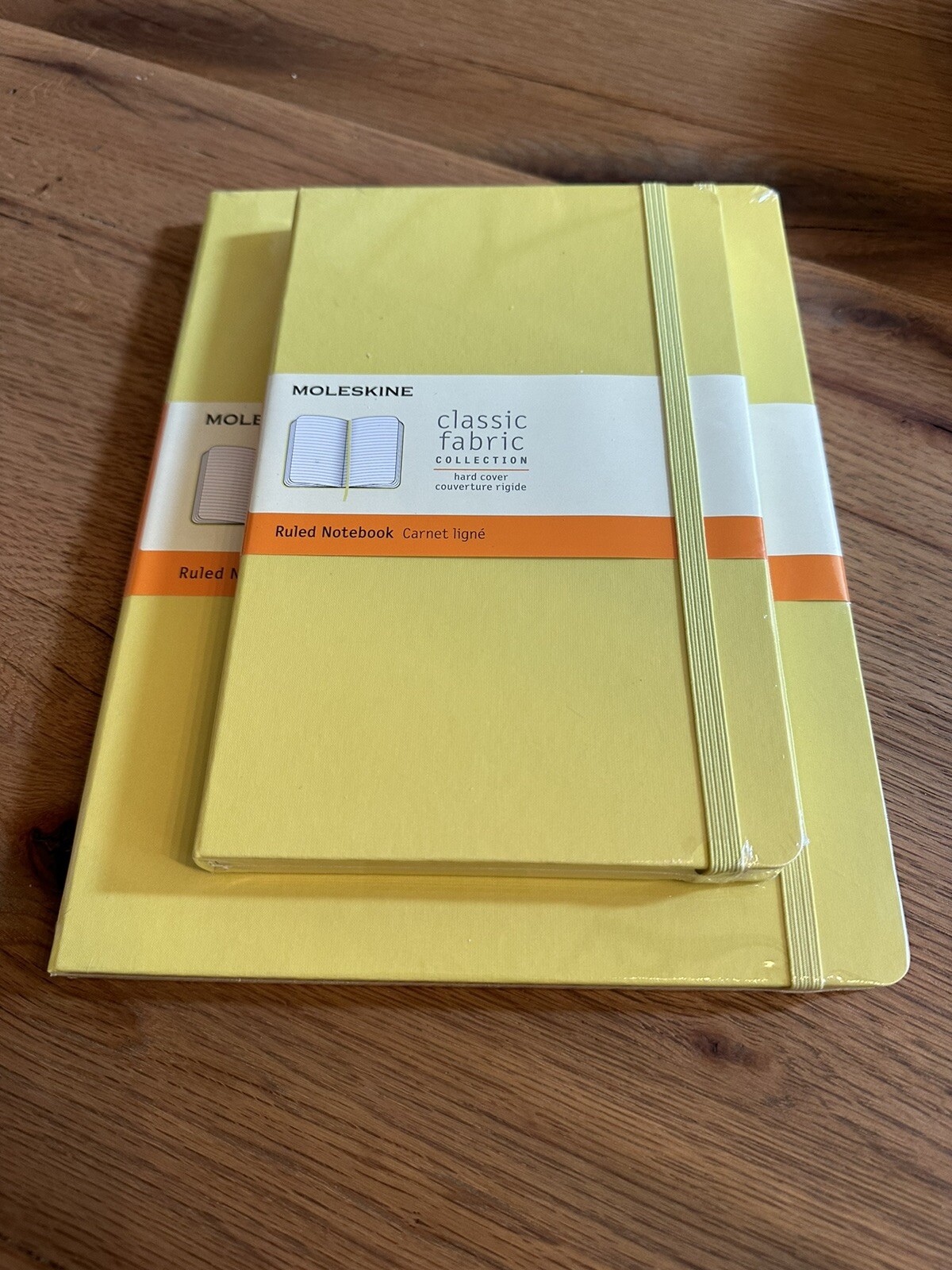 Set of 2 Matching Moleskine Ruled Notebooks Yellow Brand New Free ...