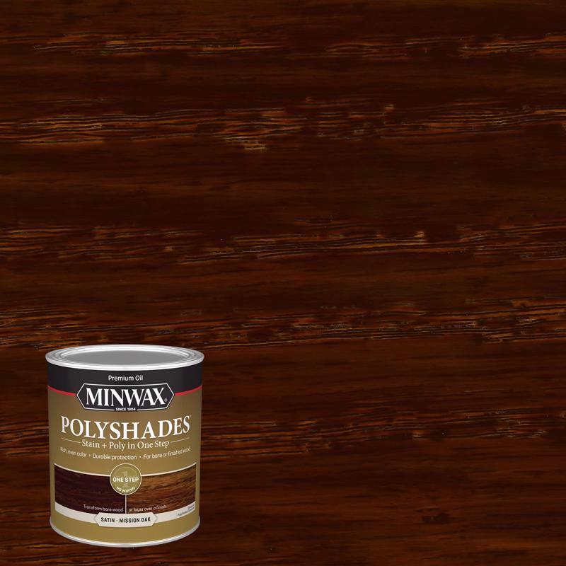 Minwax Polyshades Semi-Transparent SATIN & GLOSS Oil-Based Stain ...