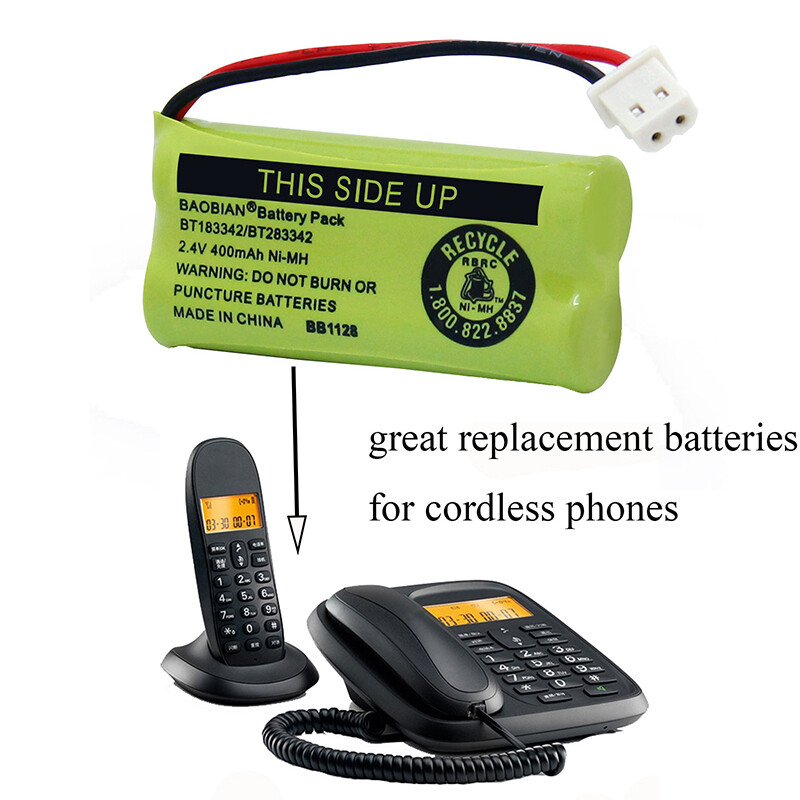 4pcs Battery Pack BT183342 BT283342 BT162342 For Vtech AT&T Home ...
