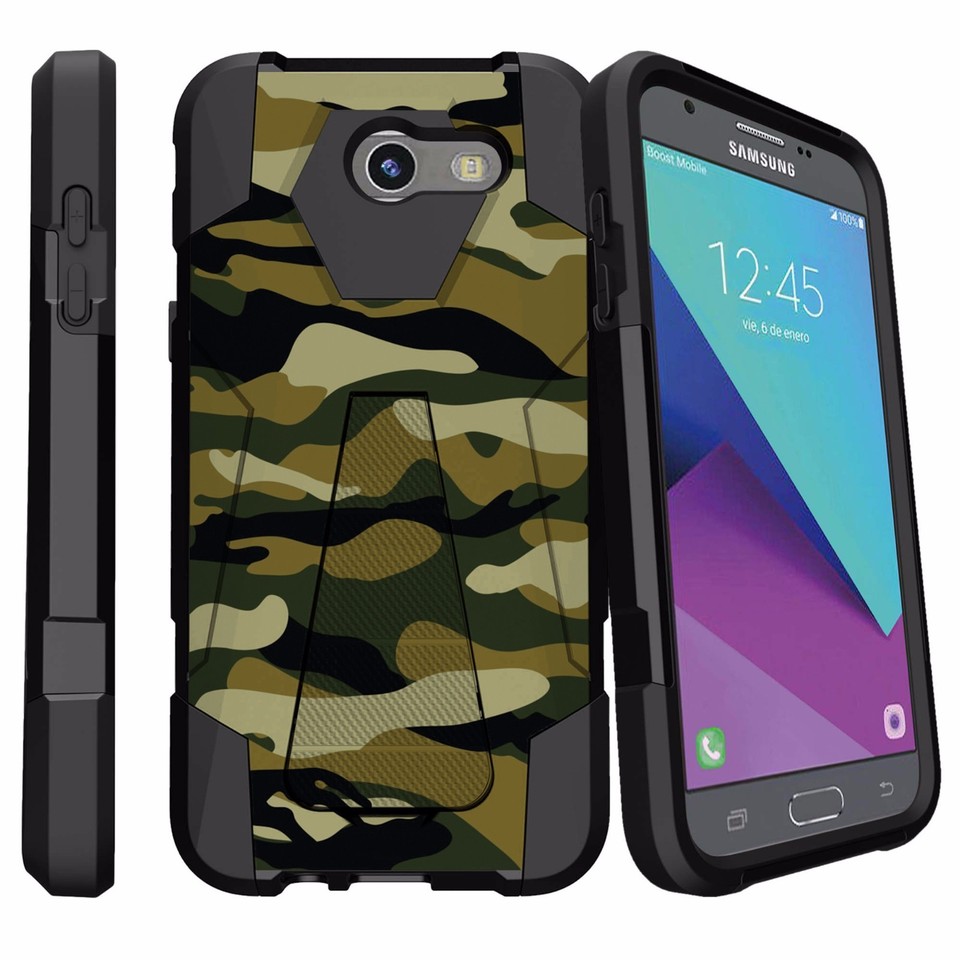 Rugged Case Cover for Samsung Galaxy J3 Emerge J3 2017 Sol 2 J3 Eclipse ...