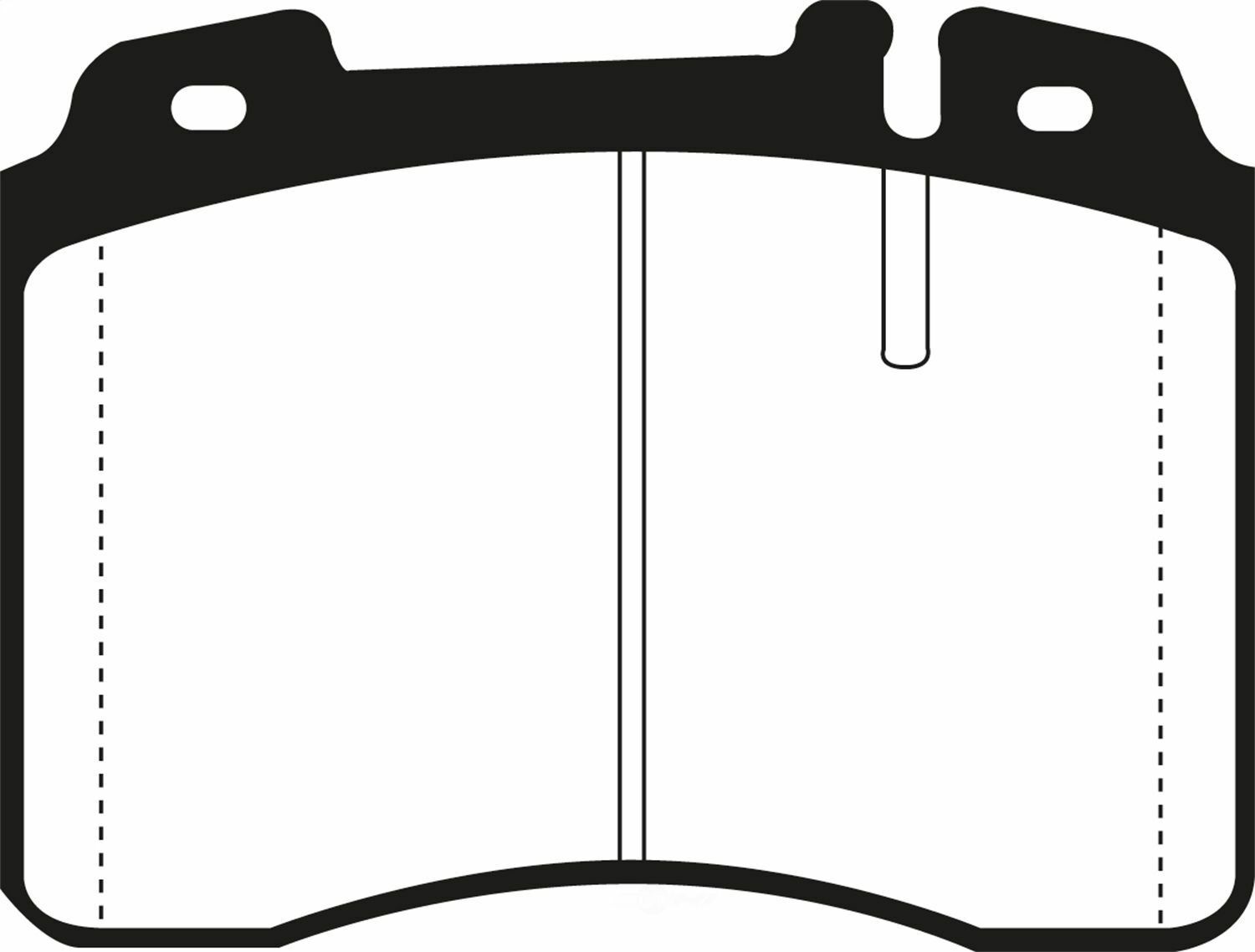 Disc Brake Pad Set-Yellowstuff Street And Track Brake Pads Front EBC ...