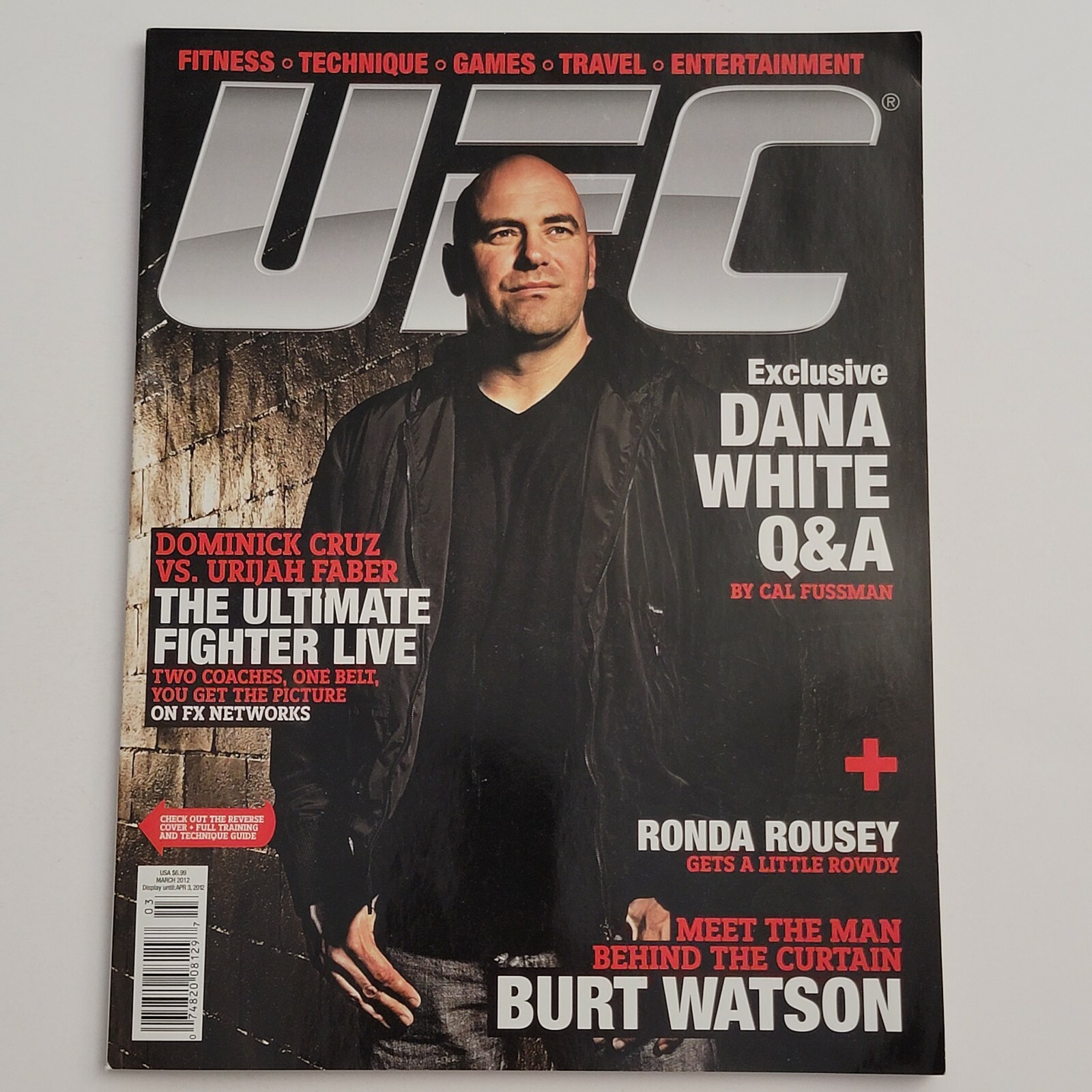 UFC MMA Wrestling Magazine Issue #13 March 2012 DANA WHITE ~ Ronda ...