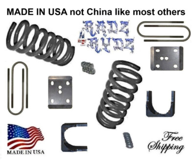 1998-2012 Ford Ranger Mazda B 2WD 3" Lowering Coil Springs 5" Drop Axle ...