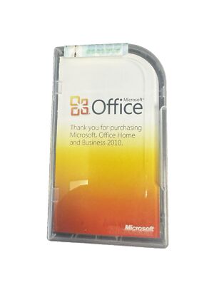Genuinely MS Microsoft Office 2010 Home and Business Product Key Card ...