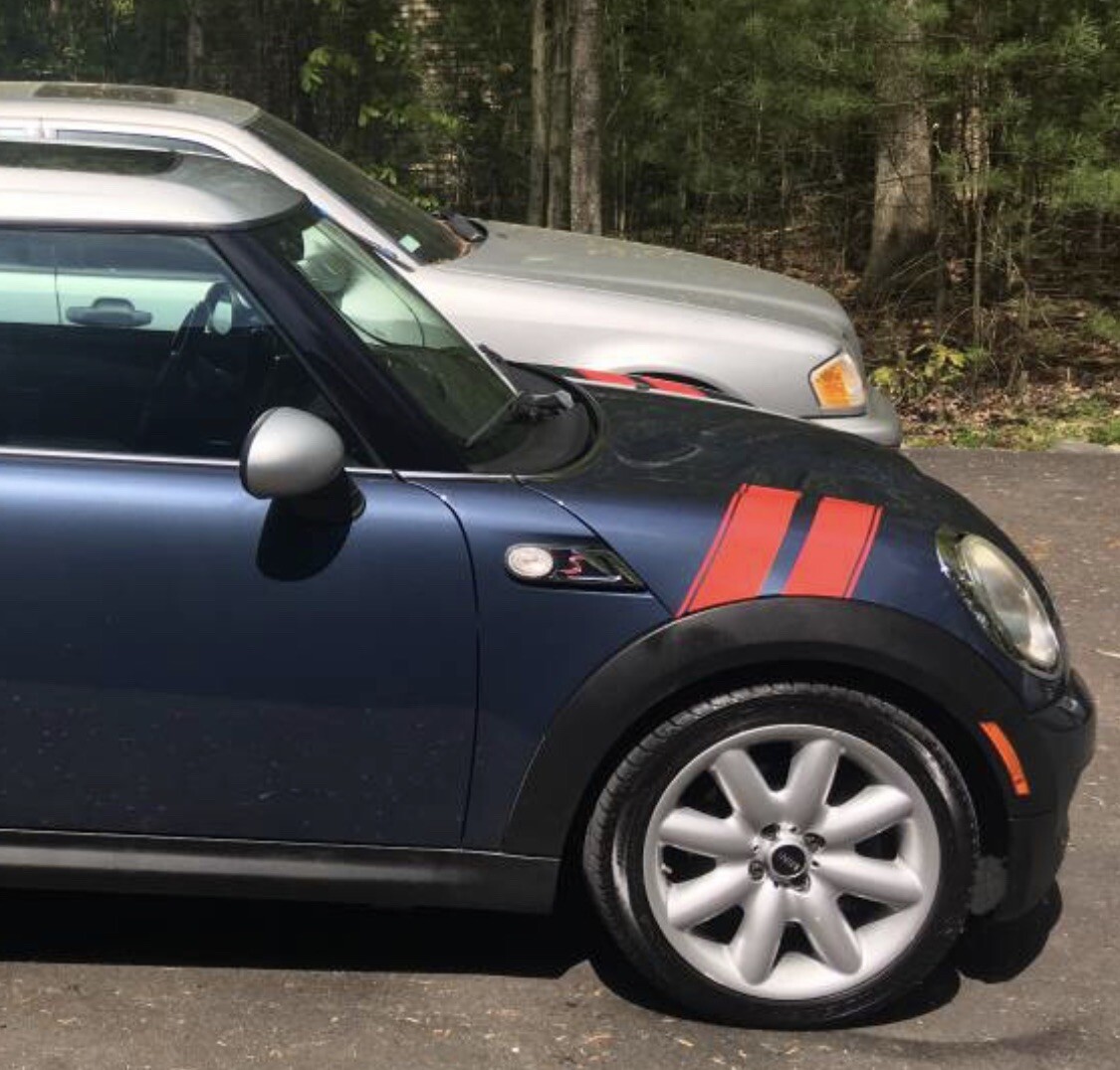 Mini Cooper Roadster Countryman Fender Hash Stripe Stripes Decals R50 ...