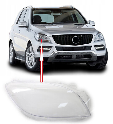 RIGHT HEADLIGHT LAMP GLASS LENS COVER LAMPSHADE for Mercedes Benz W166 ...