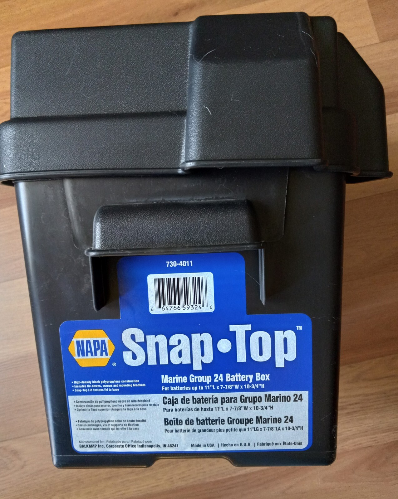 NAPA 7304011 Marine Group 24 Battery Box (Up to 11"L 7/8"W 3/4"H) for ...