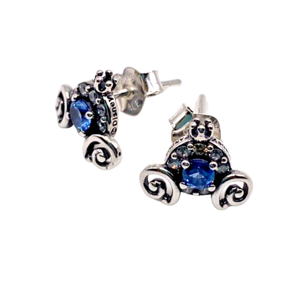 PANDORA Disney Cinderella Pumpkin Coach Stud Earrings (299193C01) for ...