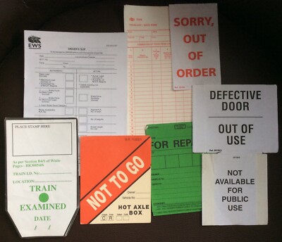 Collection of old railway paperwork , labels etc. | eBay