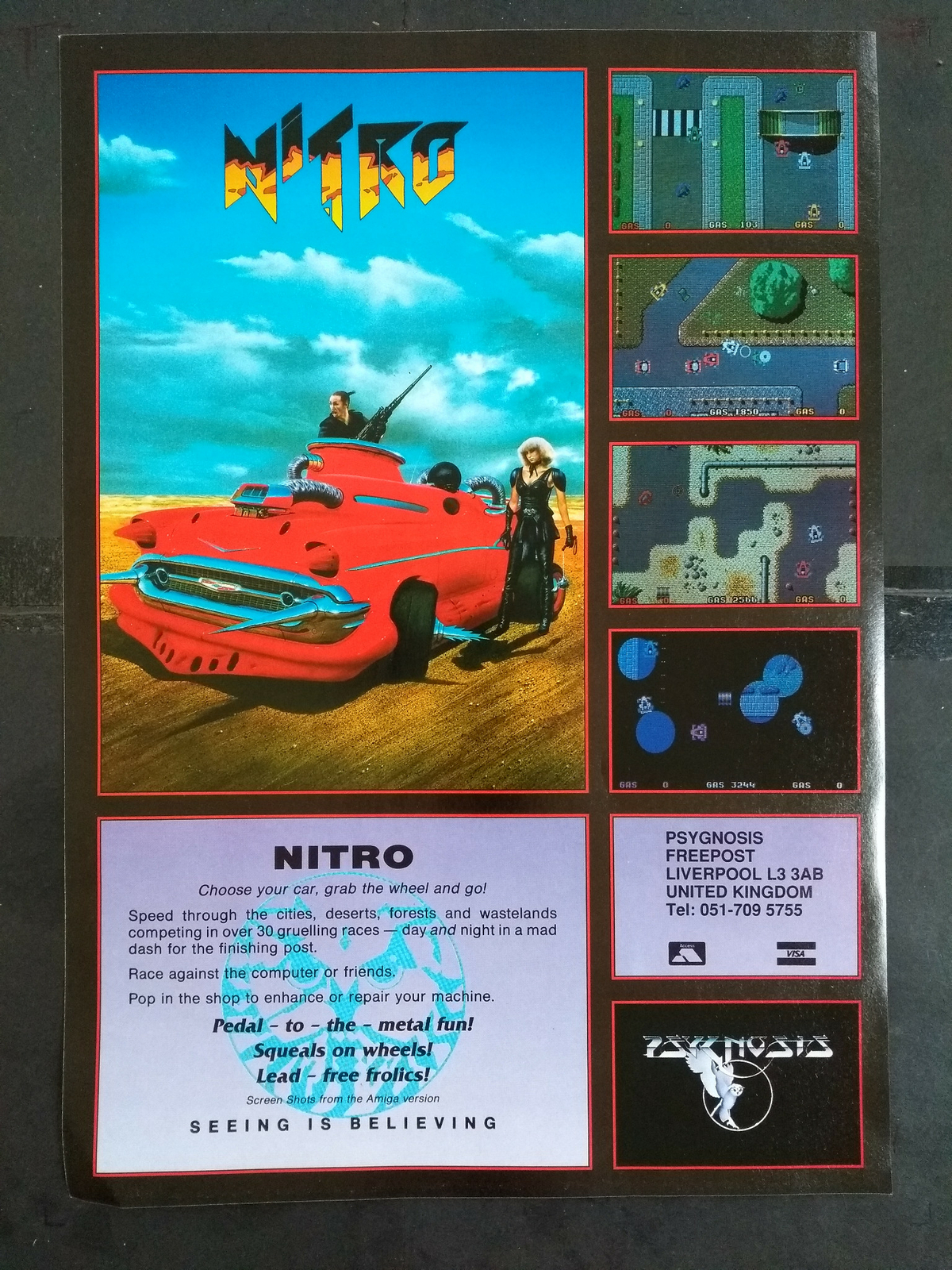 Nitro - Psygnosis - Computer Game 1990s Magazine Advert #B5860 | eBay UK
