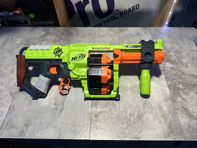 NERF Zombie Strike Doominator Dominator 24 Dart Gun Blaster Zombie ...