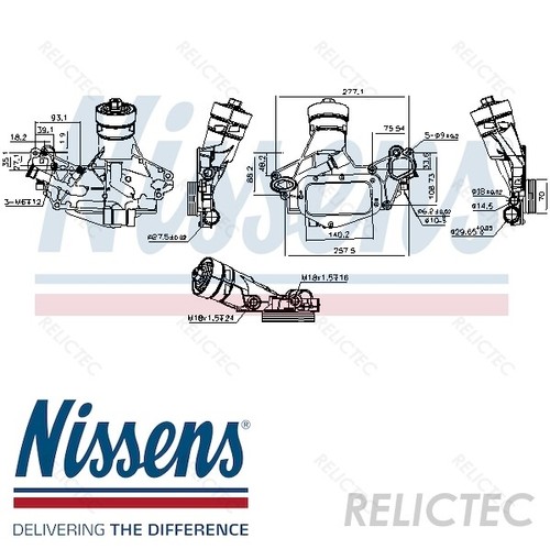 Engine Oil Cooler Opel Vauxhall Saab:ASTRA H,J,CORSA D,Mk VI 6,Mk V 5 ...