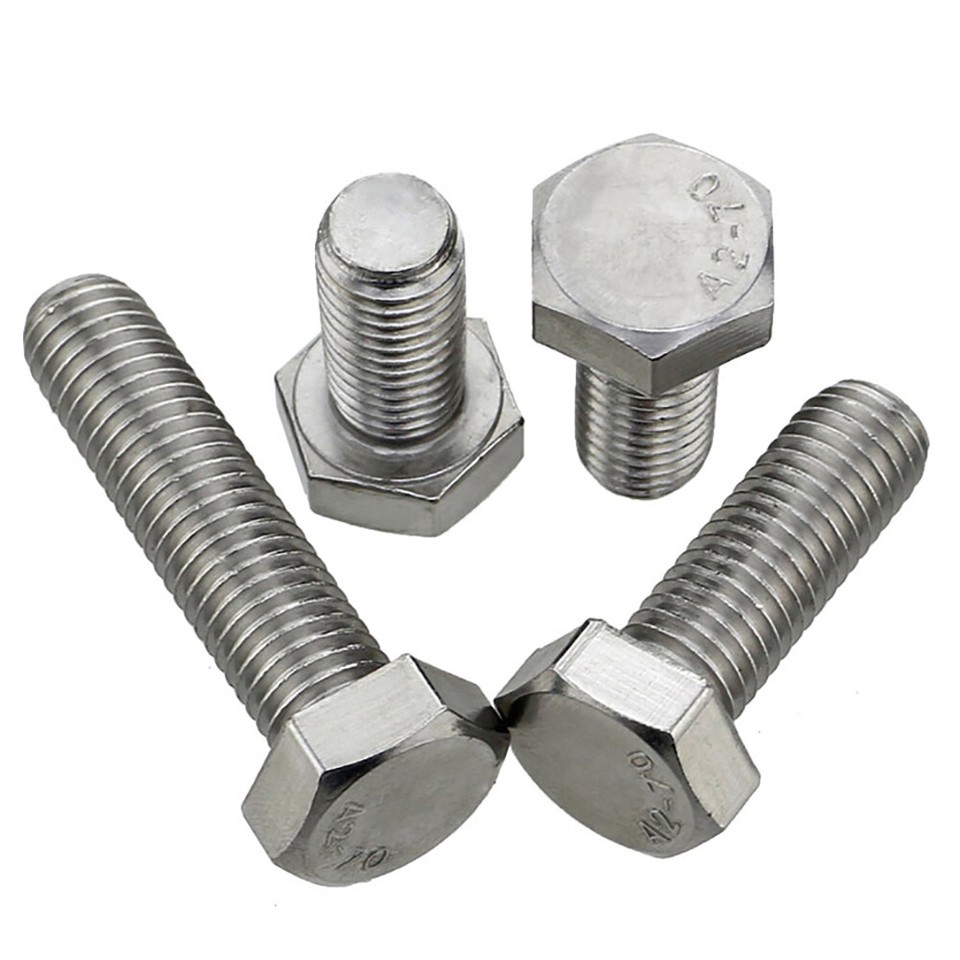 M8 Reverse Left Hand Thread Hexagon Screws Hex Head Bolts A2 Stainless ...