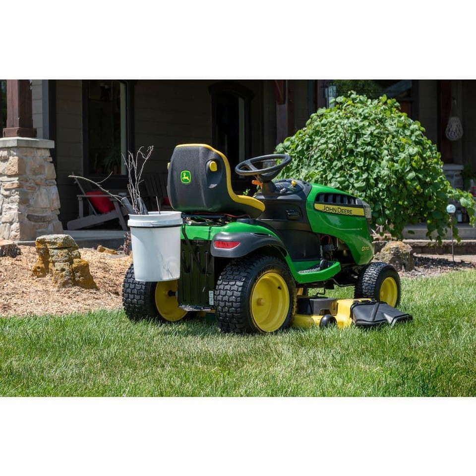 John Deere Lawn Mower Bucket Holder 40-lbs. Weight Limit All Steel ...