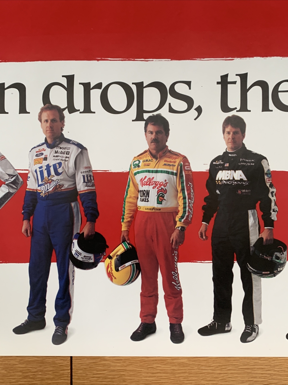 1997 The Winston NASCAR Driver Poster Charlotte - Earnhardt Allison ...