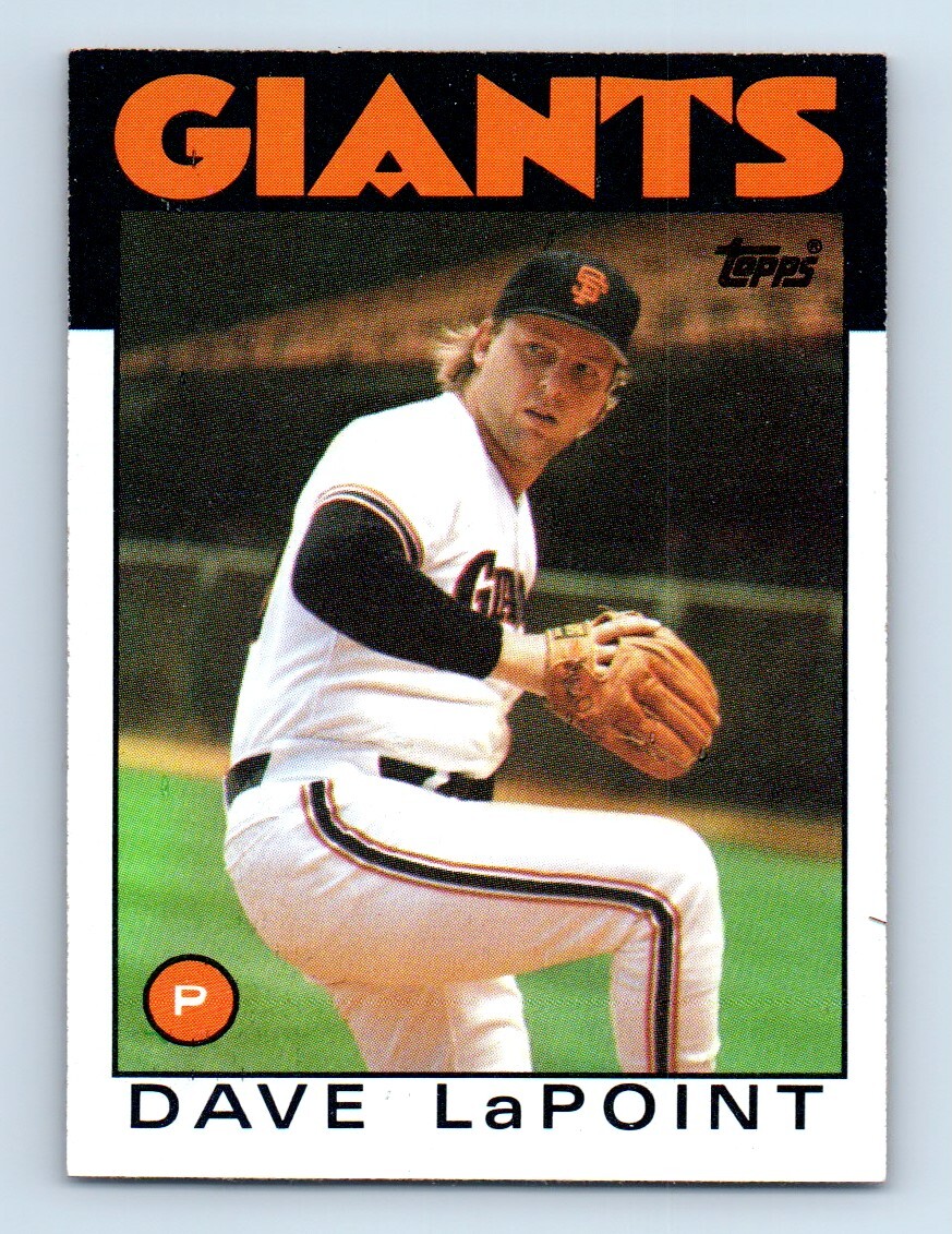 1986 Topps Dave LaPoint San Francisco Giants #551 | eBay