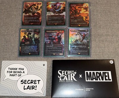 Magic: The Gathering Secret Lair x Deadpool Secret Lair | Foil Set ...
