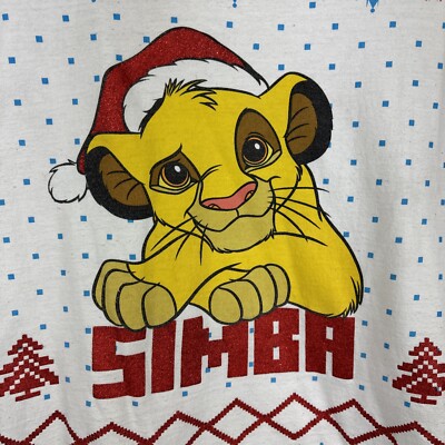 Disney Lion King Simba Cotton Crew Neck Christmas Sweatshirt Sweater ...