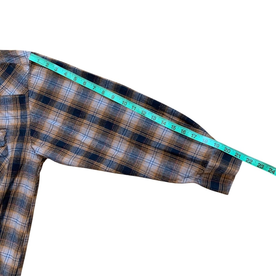 Jesse James Workwear West Coast Choppers Mens Plaid Snap Button Flannel ...