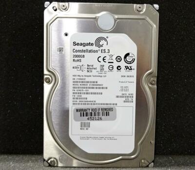 ST2000NM0023 Seagate 9ZM275-031 2TB 7.2KRPM 6Gb/s 3.5"SAS HDD Hard ...