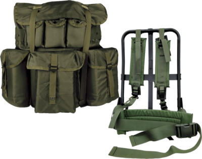 Army Style Large ALICE Pack OD Green Military Backpack with Frame NWOT ...