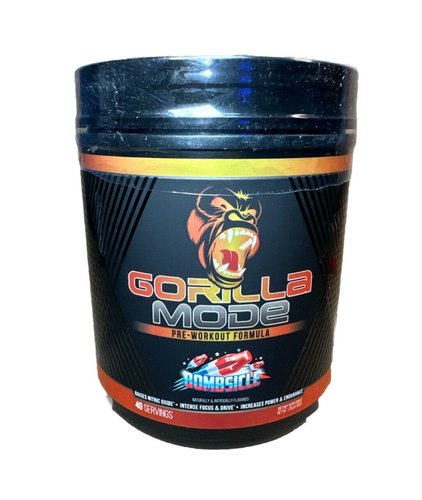 Gorilla Mode Pre Workout Supplement BOMBSICLE (Clumpy But Normal) 03/ ...