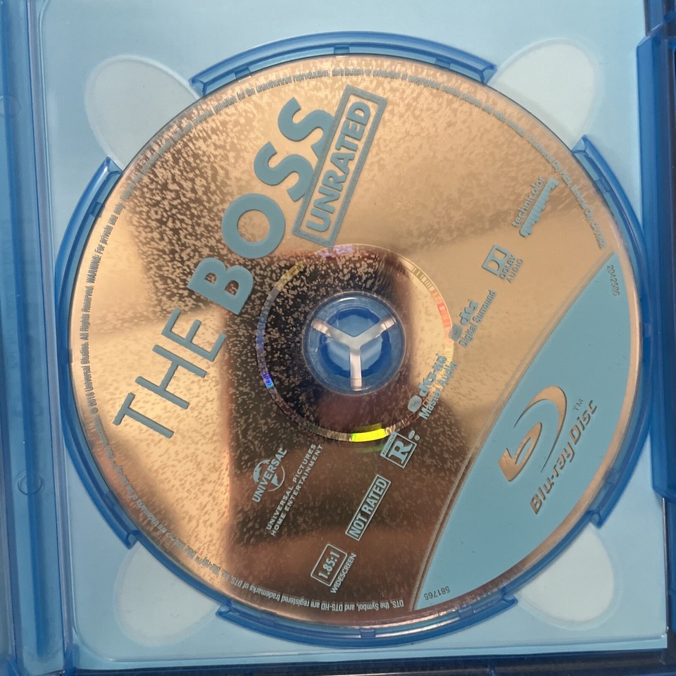 The Boss (Unrated Blu-ray + DVD + Digita Blu-ray With Mint Cover Art ...