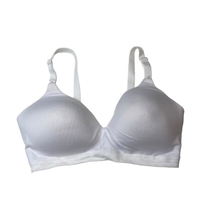 Warner's Cloud 9 Super Soft Wireless Lightly Lined Bra 01269 White Size ...